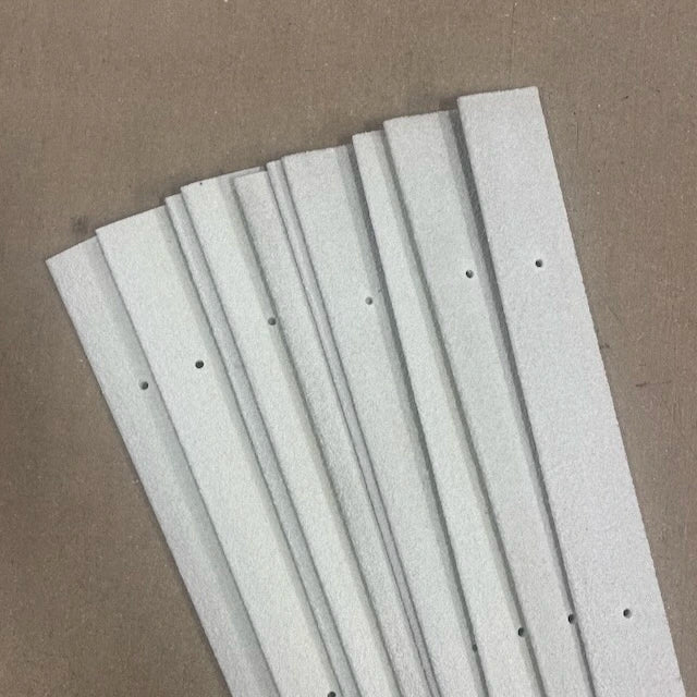 Skridsikker GRP Liste - Hvid - 50mm / 1000mm - Thamus ApS